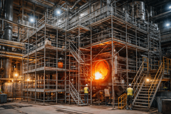 scaffolding support for refractory work & Bricklining Work in India